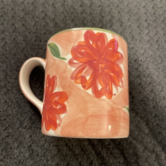 April Cornell | Other | April Cornell Coffee Mug Pink Flowers Oc8 ...